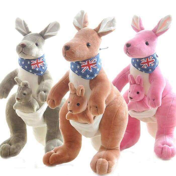 Eco-Friendly Kangaroo Plush Buddy | Animal Toy – BleuRibbon