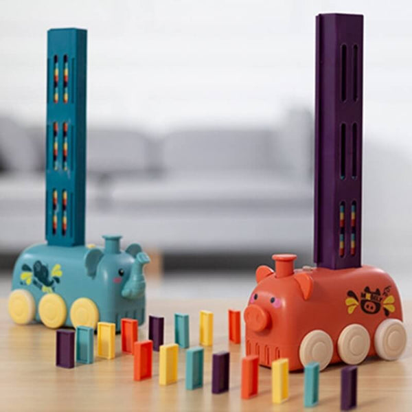 Automatic Domino Train Toy – Stacking Block Set for Brain Development ...