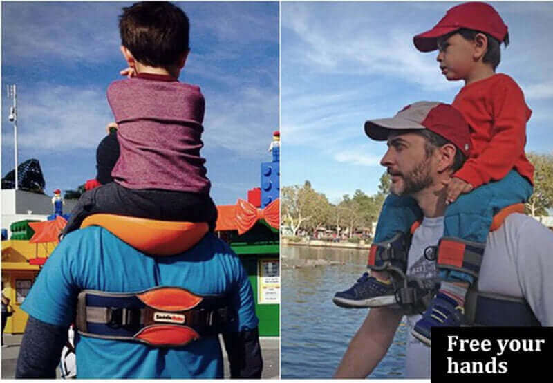 JourneyEase™ Hands-Free Shoulder Carrier (Toddler Hiking Saddle Seat ...